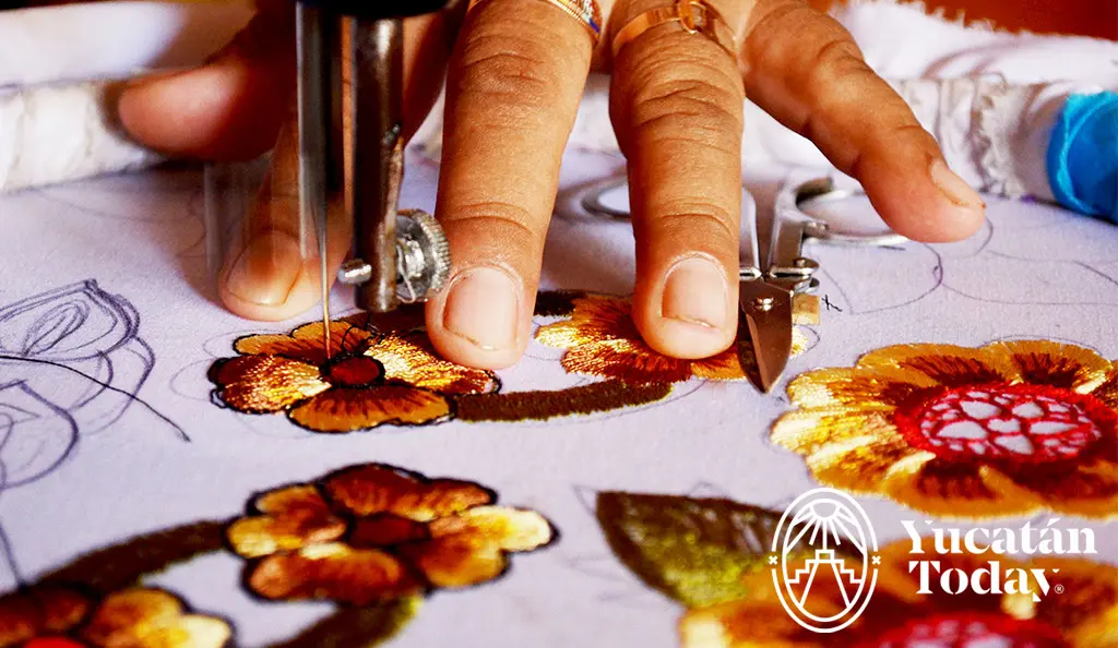 Embroidery in Yucatán