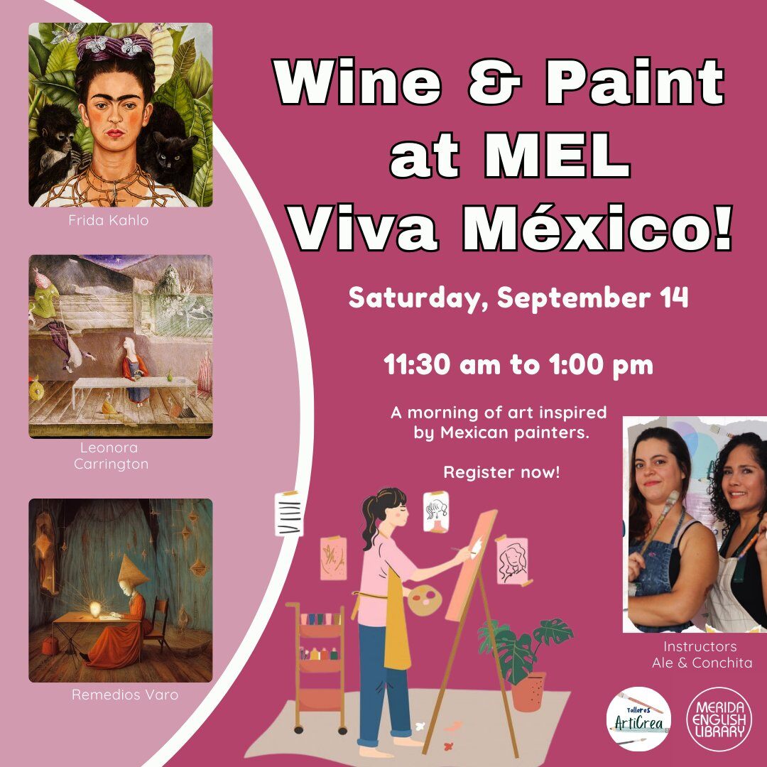 Vino y Pintura en MEL -¡Viva México!