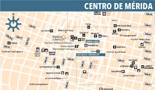 Mérida Downtown Map | Yucatán Today