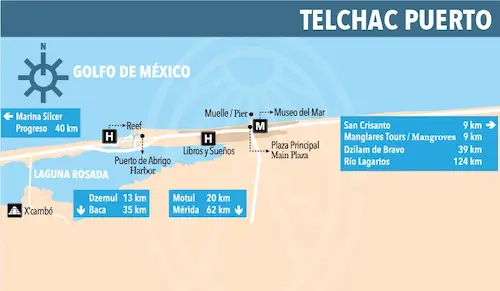 Mapa de Telchac Puerto | Yucatán Today